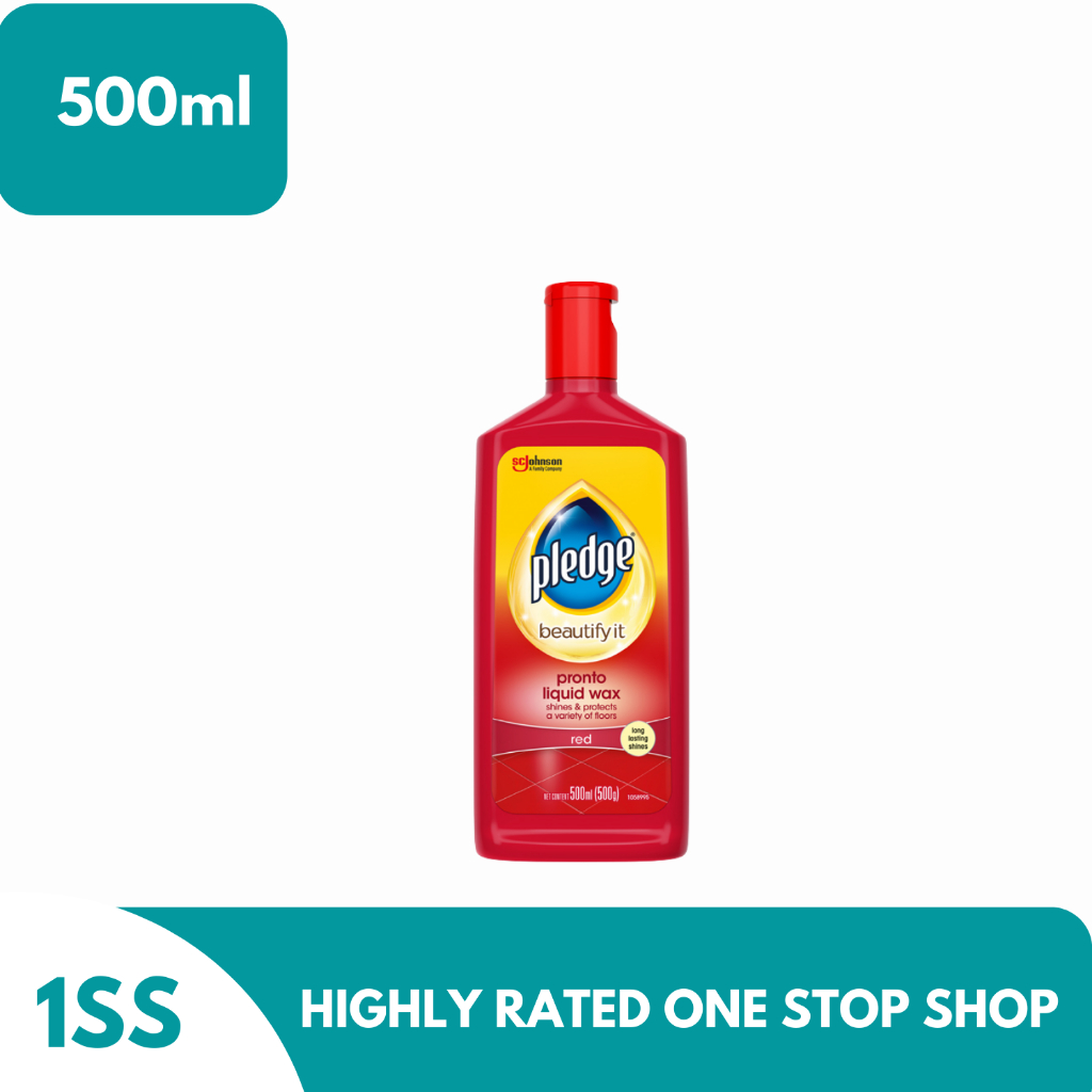 Pledge Beautify It Pronto Liquid Wax Red 500ml | Shopee Philippines