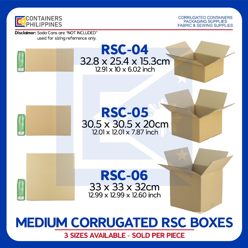 CONTAINERS.PH Brown Kraft Corrugated RSC Box Shipping Box Packaging Box ...