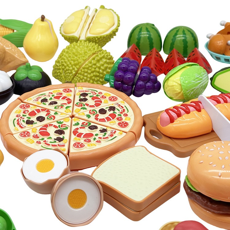 Kids Simulation Food Toy Play House Toy New Kitchen Cutable Fruits ...