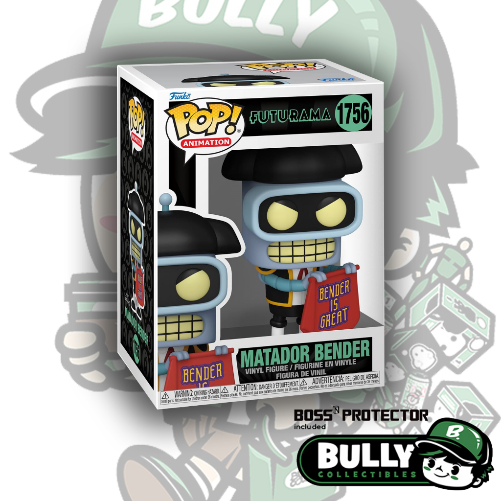 Funko POP! Animation: Futurama - Matador Bender 1756 With Boss ...