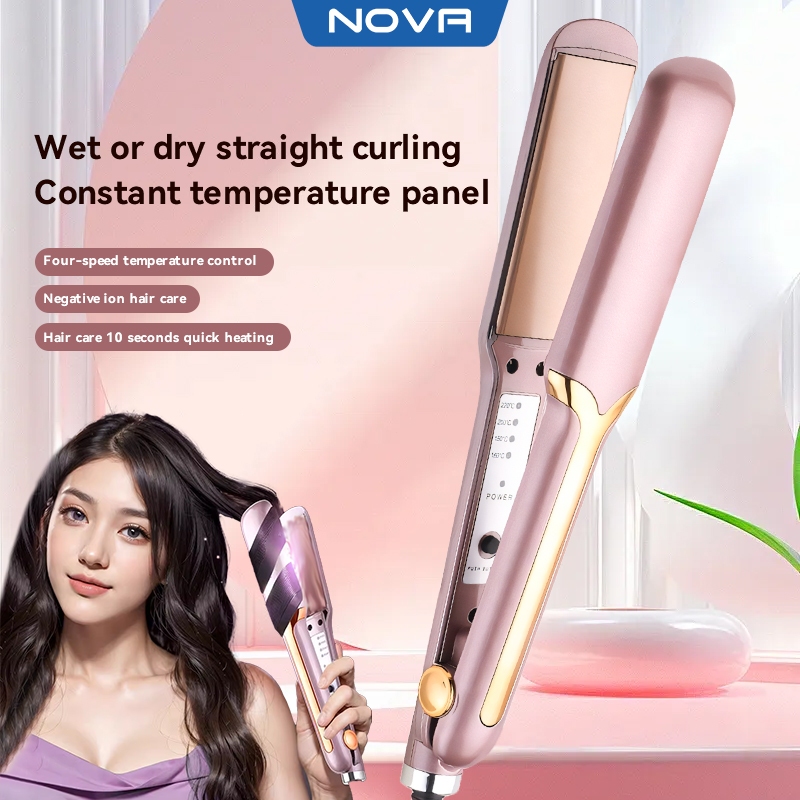 2 in 1 Curly Professional Hair Straightener Hair Curling Iron Ceramic ...