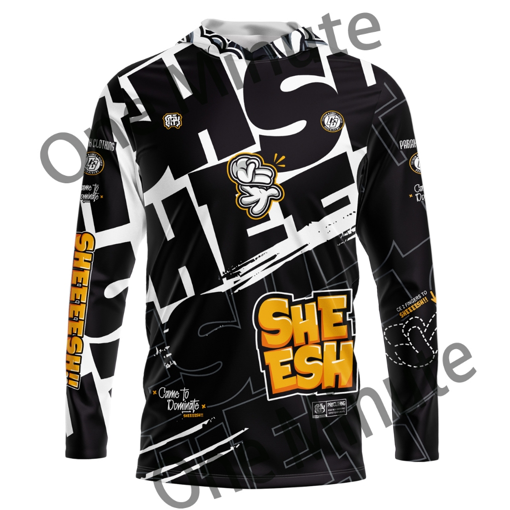 Hood Warmer Jersey with Hoodie Design for men Motorcycle Long Sleeve T-shirt Full Sublimation ...