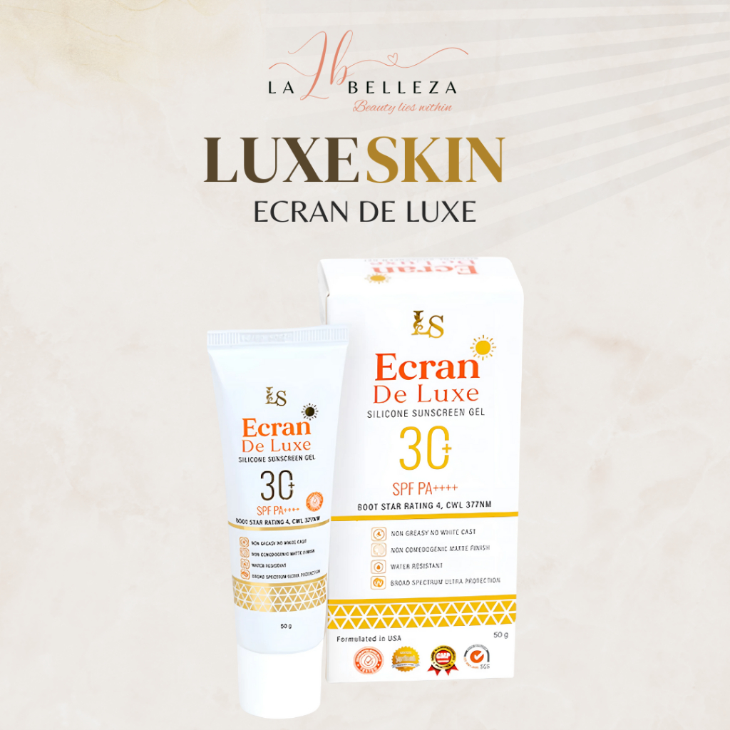 Luxe Skin Ecran De Luxe Silicone Sunscreen Gel Spf 30 PA+++ Non Greasy ...