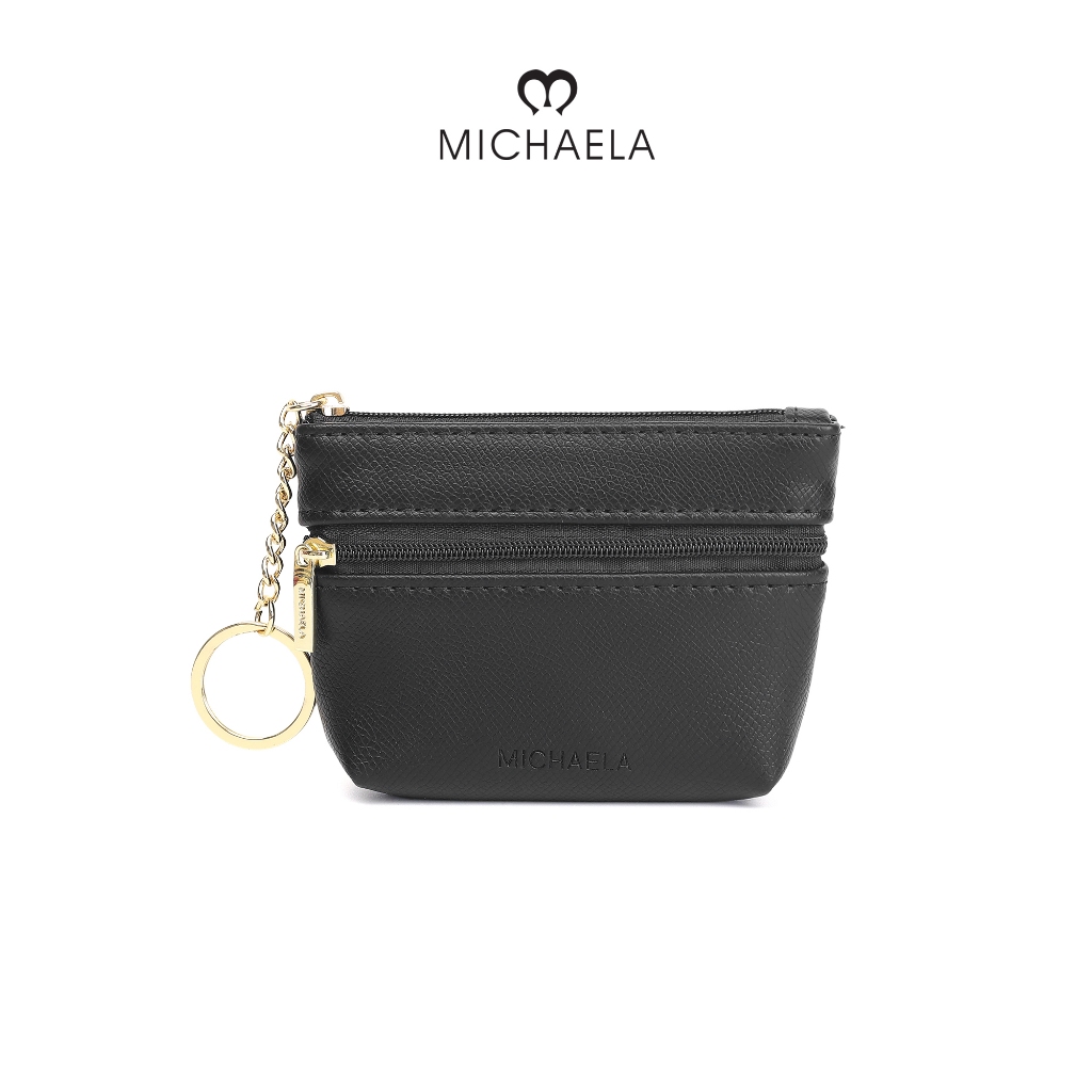 MICHAELA Chic Coin Purse Wallet with Keychian Compact Roomy for Coins ...