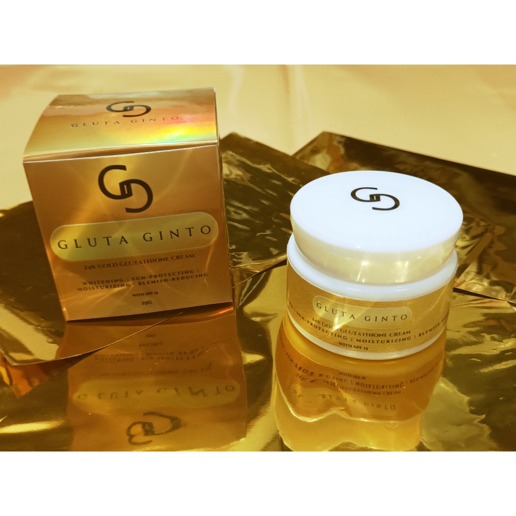 Gluta Ginto 24K Gold Whitening Cream 25g | Shopee Philippines