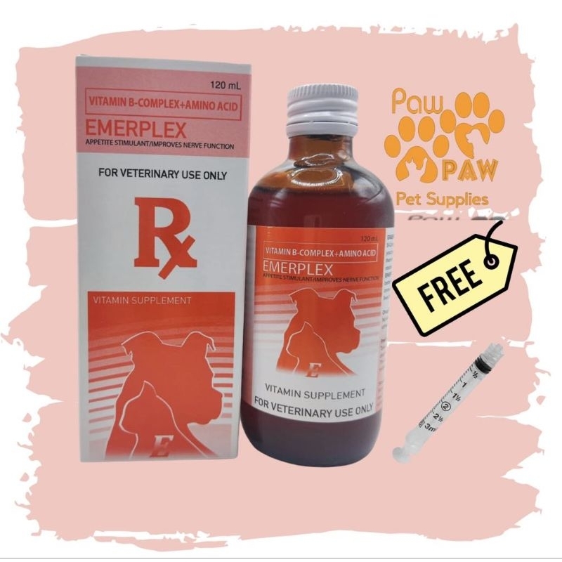 Emervet Emerplex 120ml (B Complex + Amino Acid) | Shopee Philippines