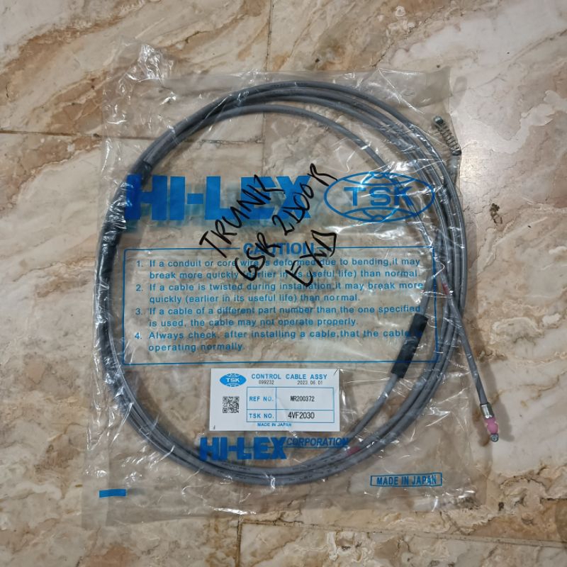 HI-LEX TSK Trunk Cable for Lancer '97-'02 CJ GSR 2 Door Coupe 4G92A ...