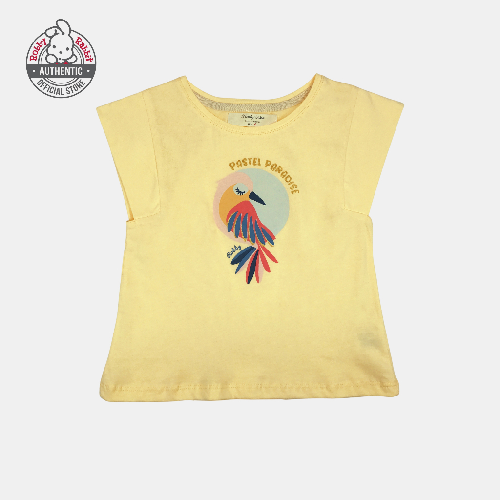 Robby Rabbit Pastel Paradise Short Sleeve Blouse (Yellow) | Shopee ...