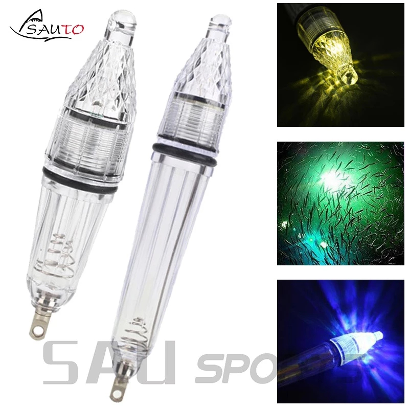 Portable Outdoor LED Fishing Lure Night Light Battery Powered Glow ...