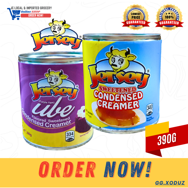 JERSEY Flavored Sweetened Condensed Creamer (Original, Ube) Dairy ...