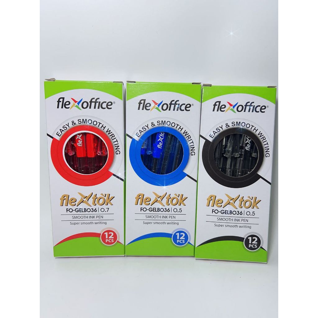 Flex office flextok smooth inkoriginal pen ballpen 12pcs for 1box ...