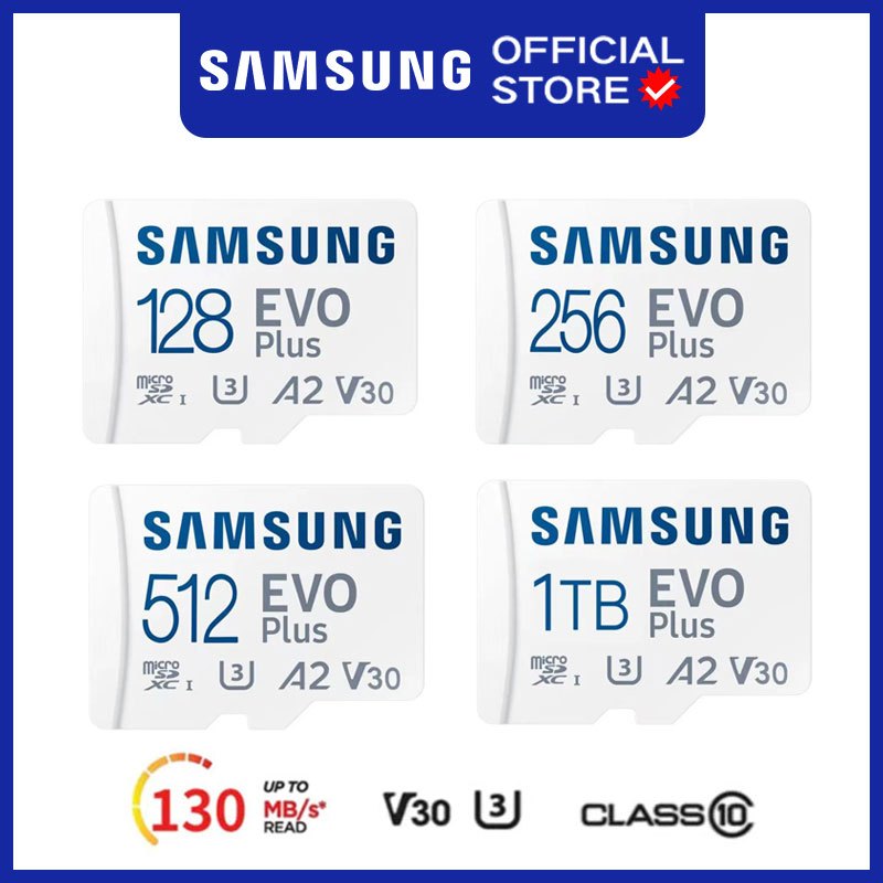 SAMSUNG EVO Plus microSD Memory Card + Adapter,128GB 256GB 512GB 1TB microSDXC,Speeds Up to 160 ...
