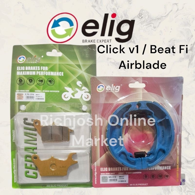 ELIG HONDA CLICK v1, BEAT, AIRBLADE CERAMIC BRAKES | Shopee Philippines