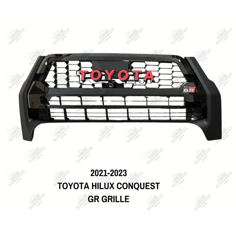 TOYOTA HILUX CONQUEST GR GRILLE 2021 2022 2023 | Shopee Philippines