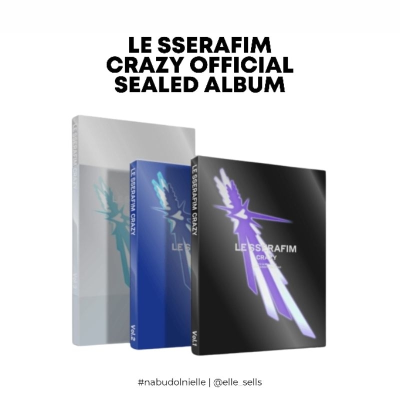 LE SSERAFIM Crazy Sealed Album | ONHAND Lesserafim Official 4th Mini ...