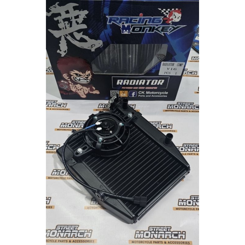 YAMAHA SNIPER 155 VVA RACING MONKEY BIG RADIATOR ASSY 2 ROW WITH SINGLE ...