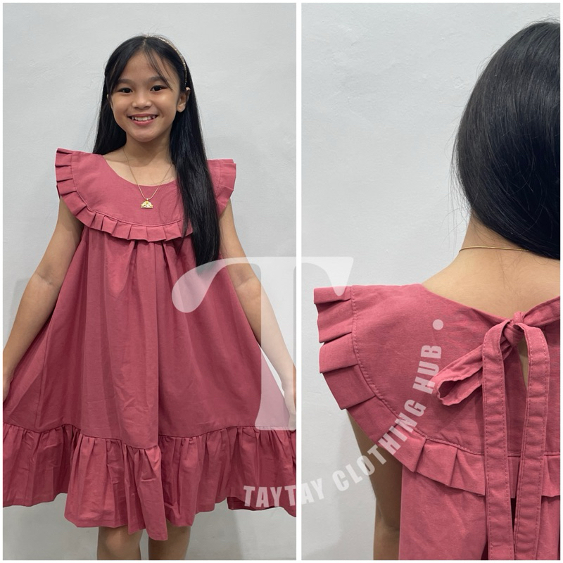 Laura S/M/L (2-9y/o) Collared Mini Dress | Shopee Philippines