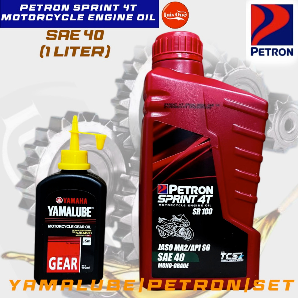 PETRON Sprint 4T Mono grade Motorcycle Engine Oil SAE 40 (1 Liter) for TRICYCLE/ HONDA TMX/RUSI ...