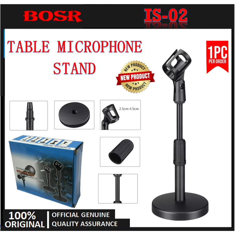 TITANIUM AUDIO DESK MIC STAND GOOSE NECK TABLE STAND | Shopee Philippines