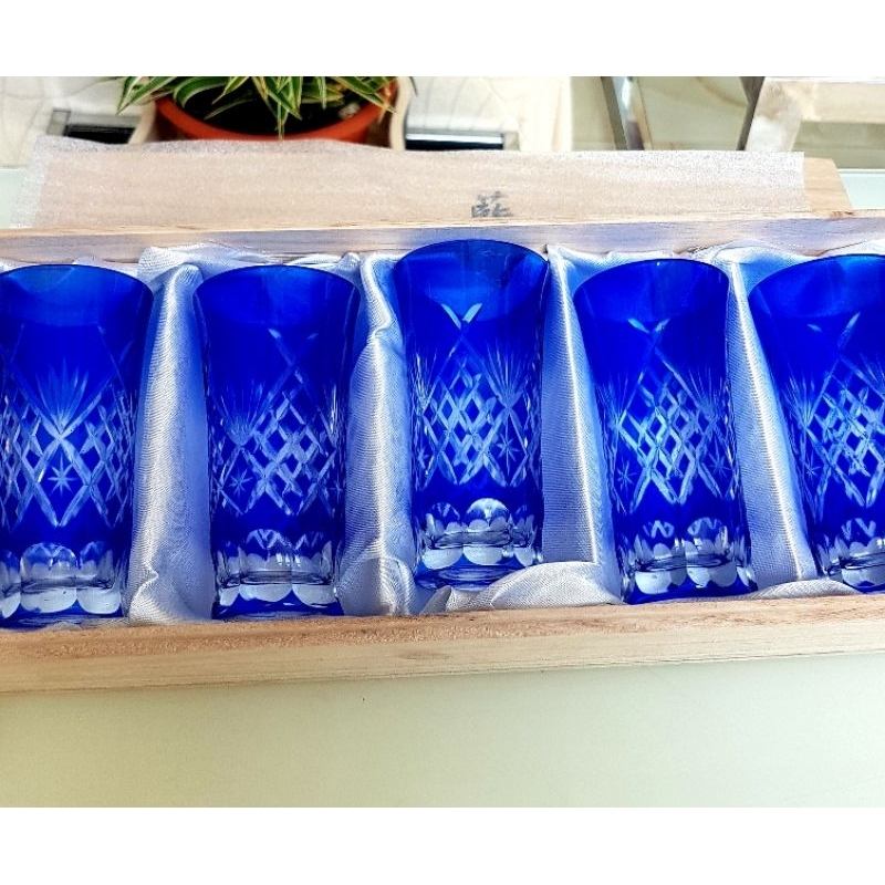 Kiriko Japan shot glass set (unused with box) | Shopee Philippines