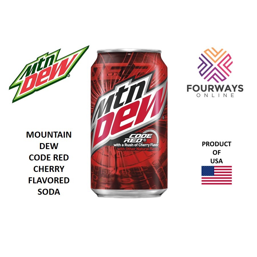Mountain Dew Code Red Cherry Soda 12oz | Shopee Philippines