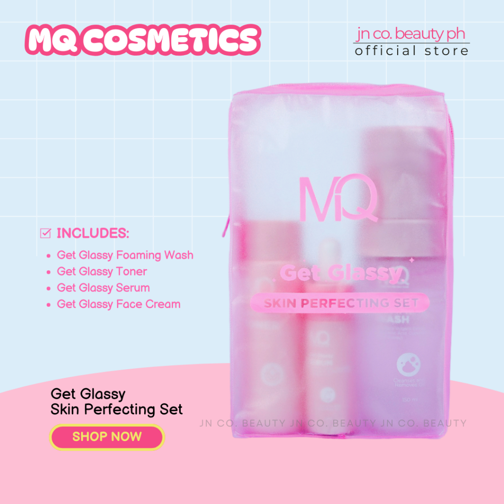 MQ Cosmetic Get Glassy Skin Perfecting Set Mild Skincare Set | Shopee ...