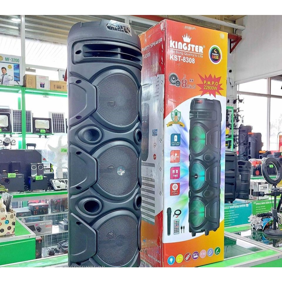 KINGSTER PORTABLE PARTY SPEAKER KST-8308 | Shopee Philippines