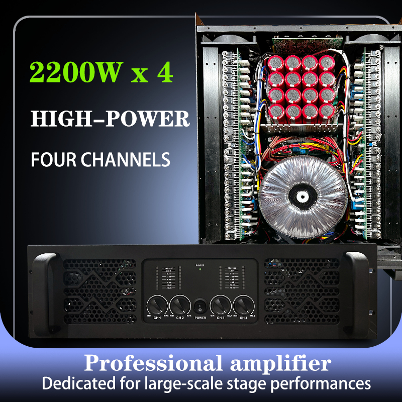 Padon high-power, four channel amplifier, professional audio, 120V, outdoor KTV, subwoofer ...