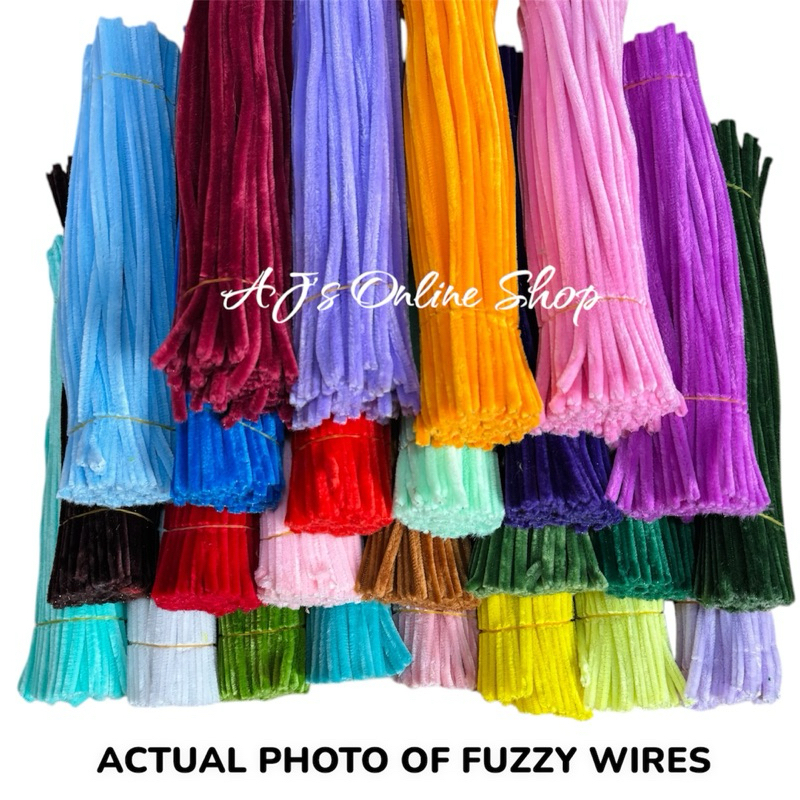 6mm High Quality Fuzzy Wires Chenille Wire Pipe Cleaner 95-100pcs Per ...