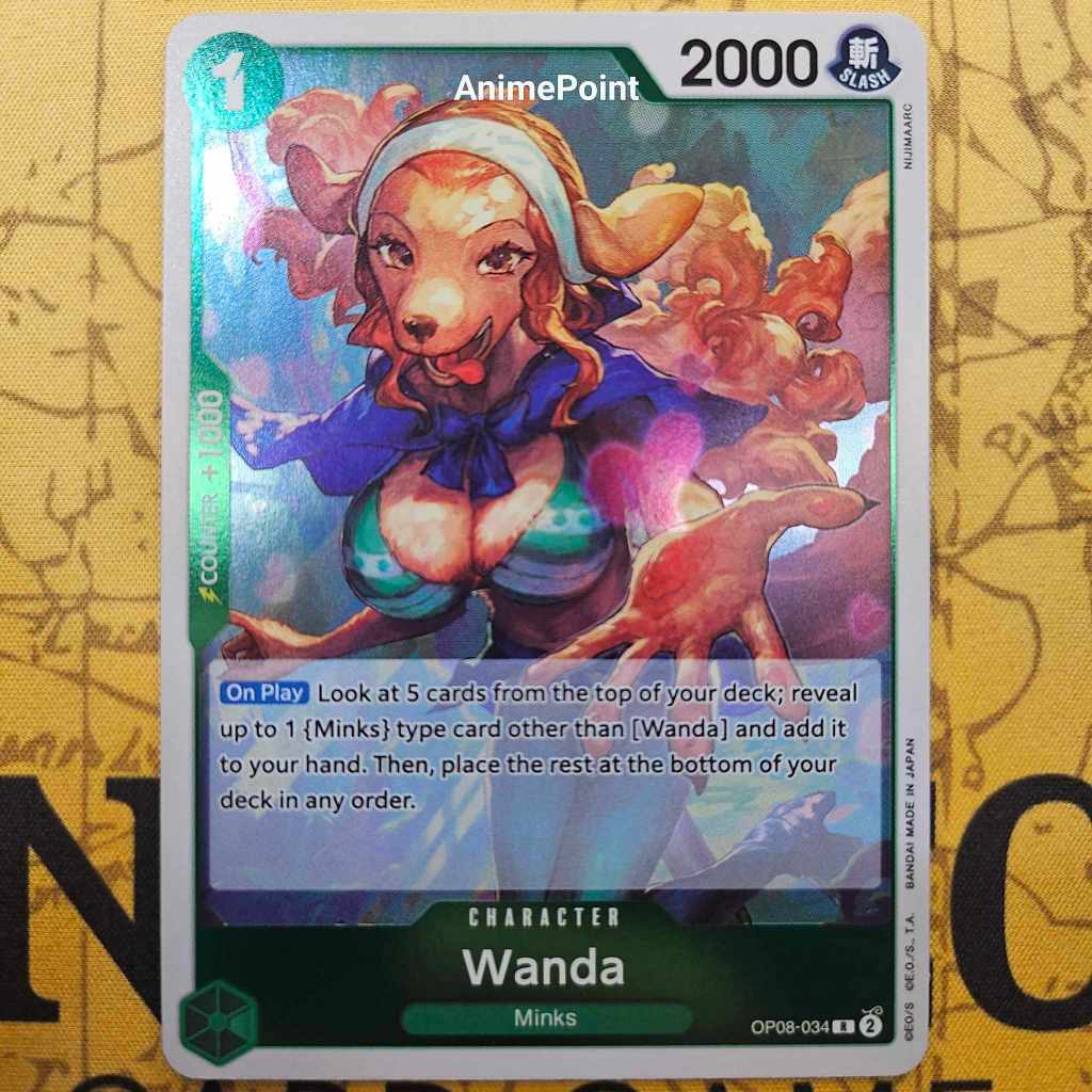 One Piece TCG [ENGLISH] OP08-034 R Wanda [ENGLISH VERSION] | Shopee ...