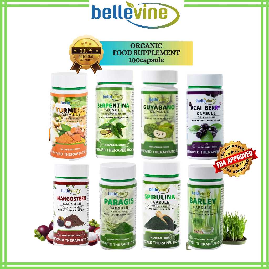 Bellevine Barley Serpentina Spirulina Mangosteen Acai Berry Paragis ...