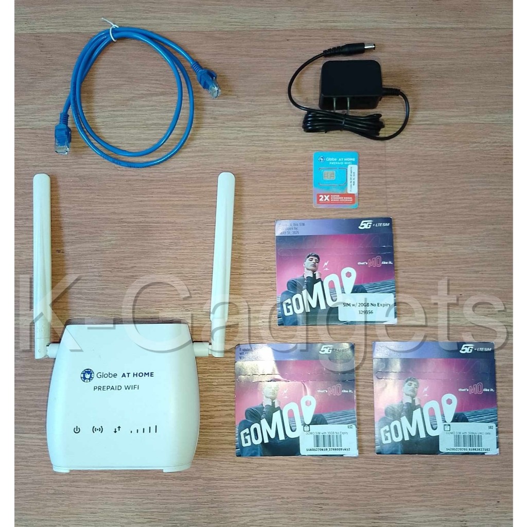 Globe Home Prepaid WIFI (4G LTE/ZLT-S10G)/ GLOBE HOME SIM 10GB/ GOMOSIM 20/30GB/UNLIDATA ...