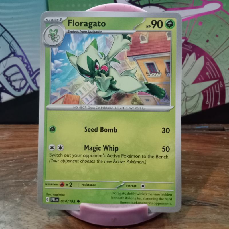Floragato - 14/193 - Uncommon Paldea Evolved Pokemon TCG | Shopee ...