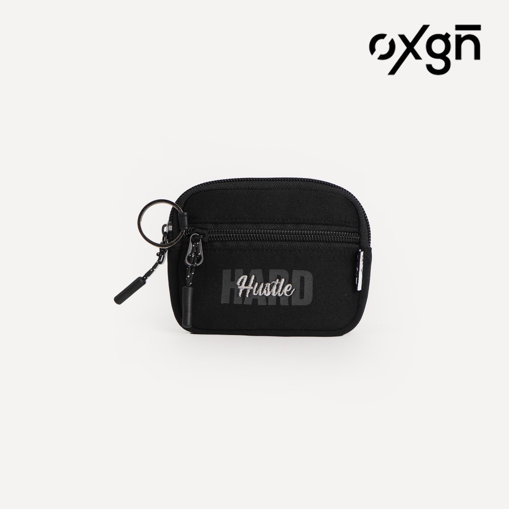 OXGN Hustle Hard Coin Purse For Men And Women (Black) | Shopee Philippines