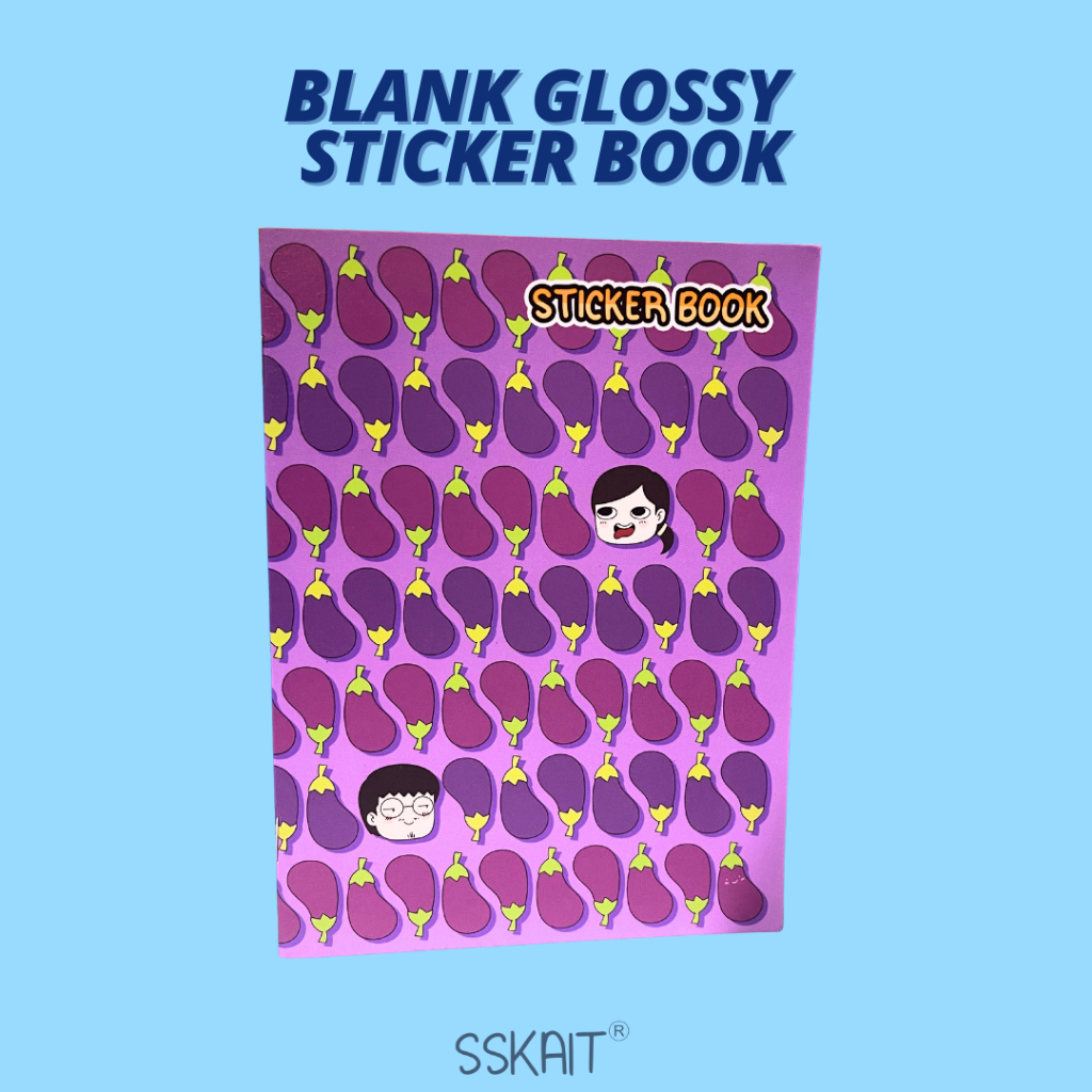 SSKAIT Sticker Book - Matte Cover Blank Glossy Pages | Shopee Philippines