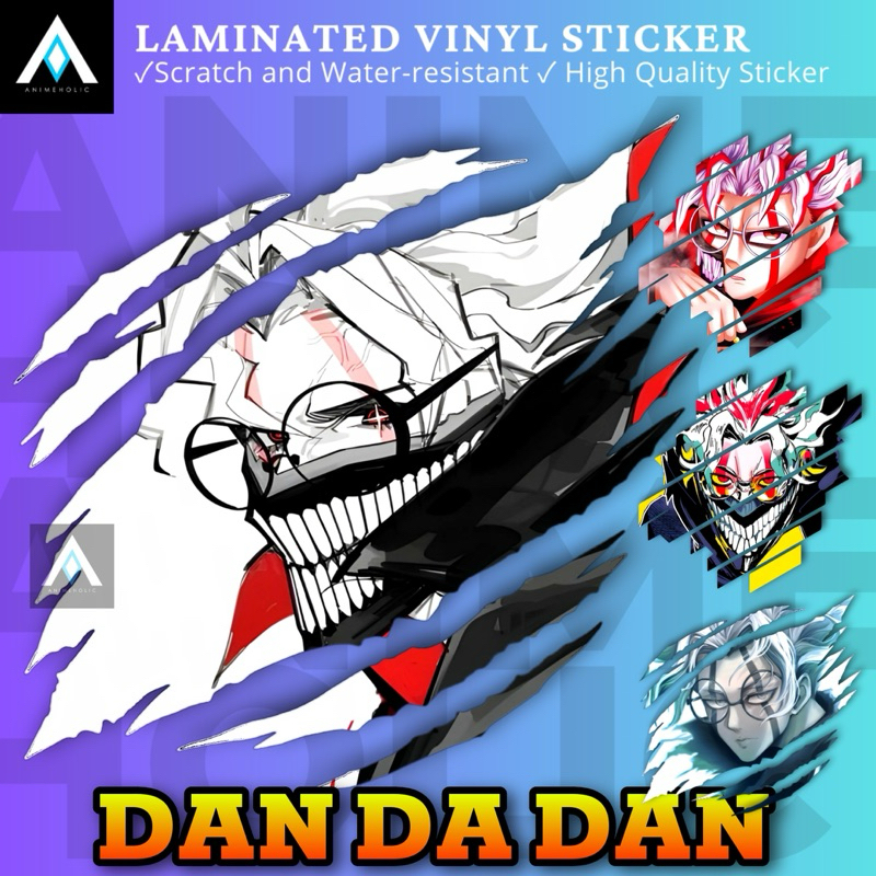 DAN DA DAN ANIME SCRATCH DESIGN ~ LAMINATED VINYL STICKERS ~ ALL ANIME ...