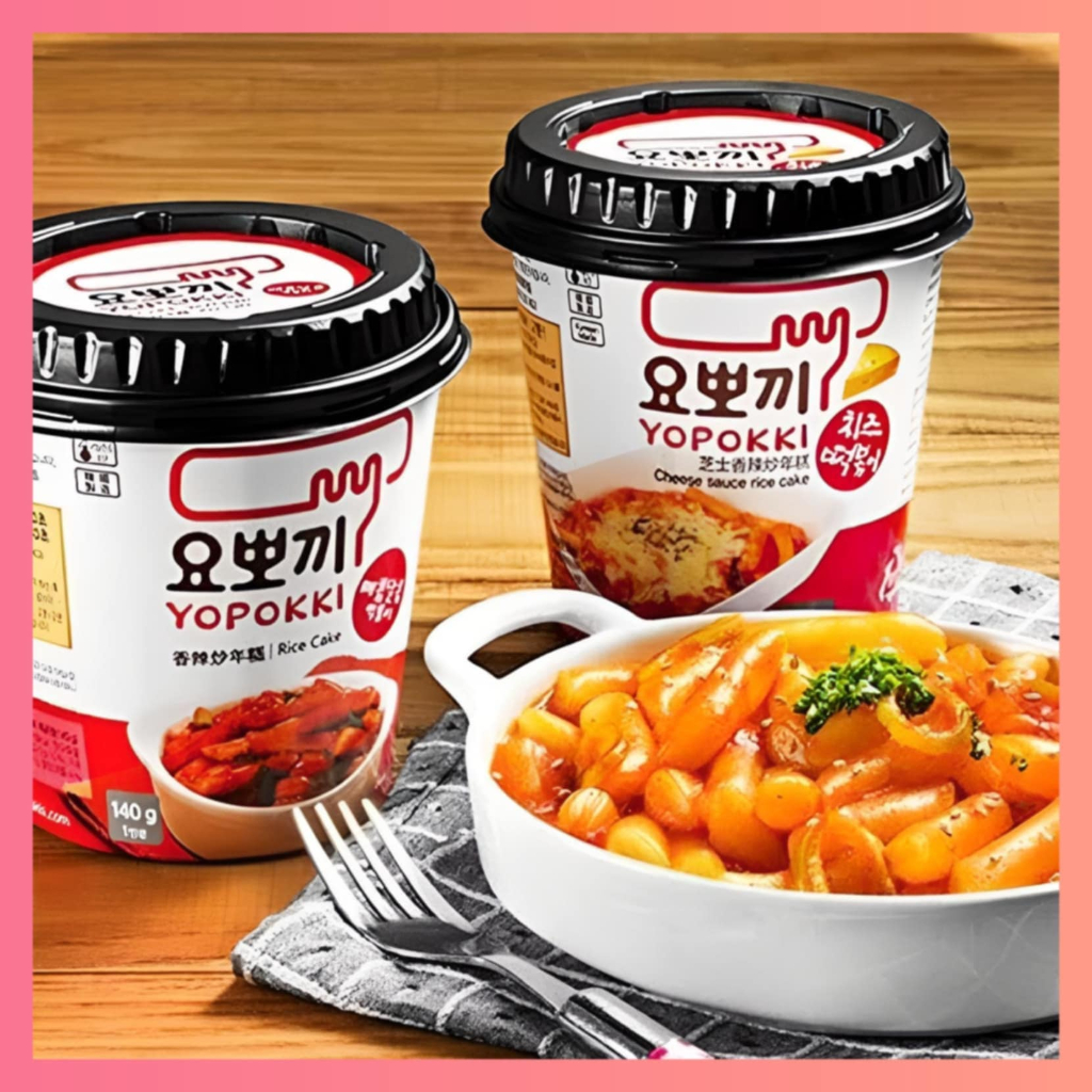 Yopokki Cup tteokbokki Cheese / Sweet & Spicy / Hot & Spicy / Carbonara ...