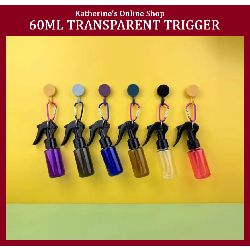 60ML Alcohol Keychain Spray Bottle Transparent Trigger Sprayer | Shopee ...