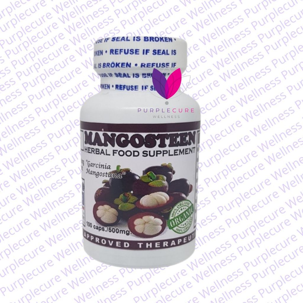 Mangosteen Organic Herbal Food Supplement 100 capsules by Purplecure ...