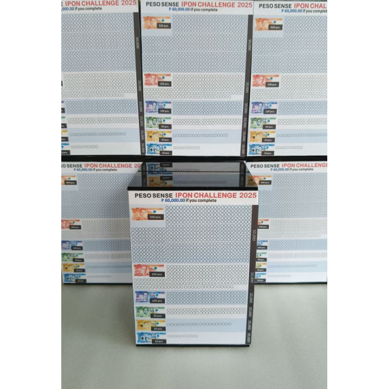 glass alkansya peso sense ipon challenge 2026 | Shopee Philippines