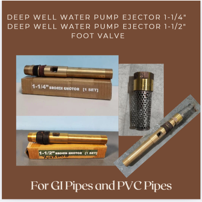 Deep Well Water Pump Ejector 1 1/4" for GI Pipes and PVC Pipes 1 1/4 ...