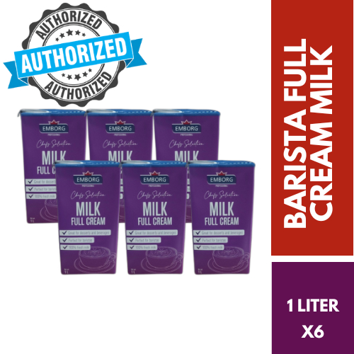 Emborg Chef's Selection Full Cream Milk 1L x 6 Pack - Fresh/Delicious ...