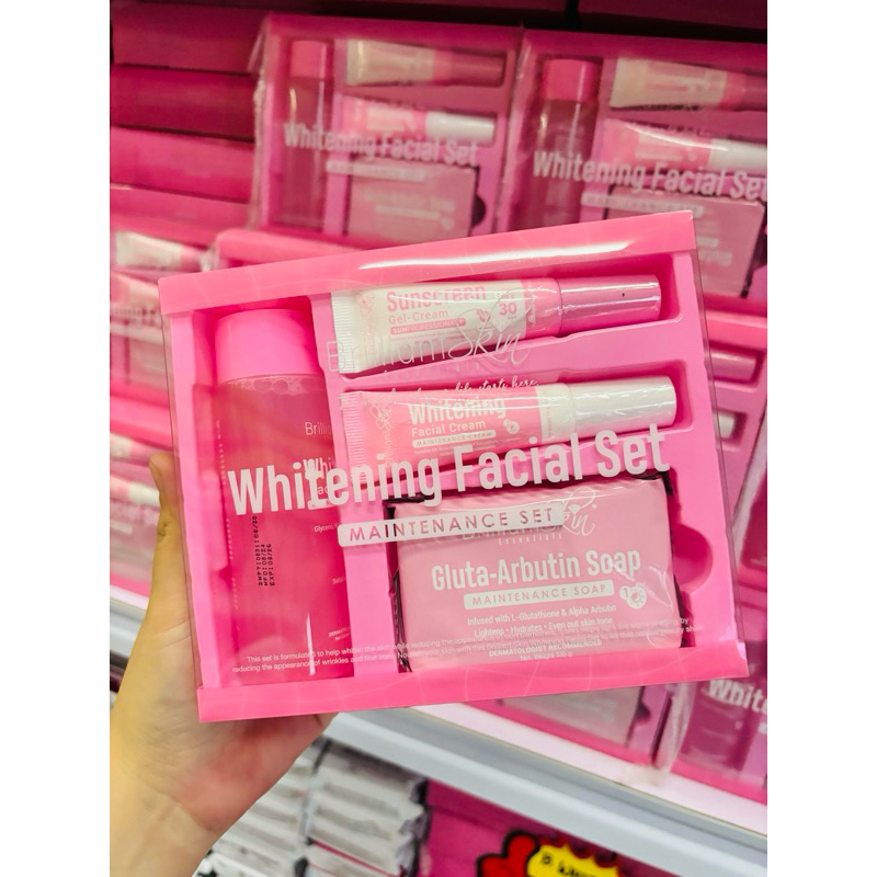 Brilliant Skin Whitening Facial Set (maintenance set) | Shopee Philippines
