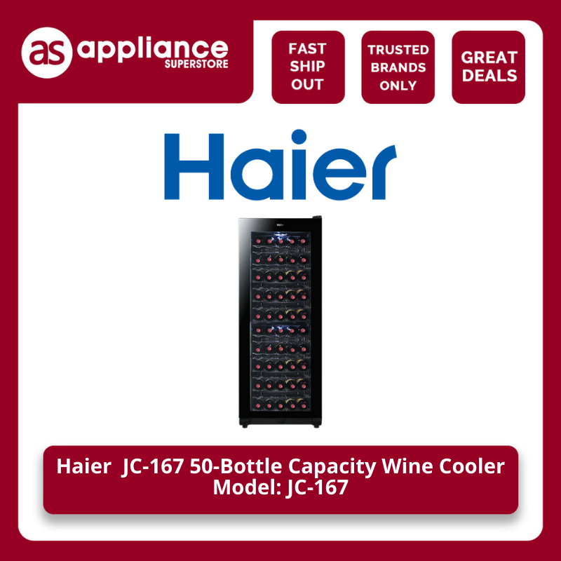 Haier JC-167 50-Bottle Capacity Wine Cooler | Shopee Philippines