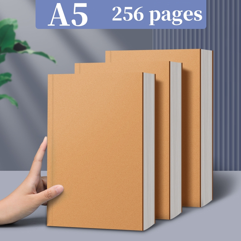 A5 Thread Binding 256 Pages Ultra Thick Kraft Paper notebook for ...