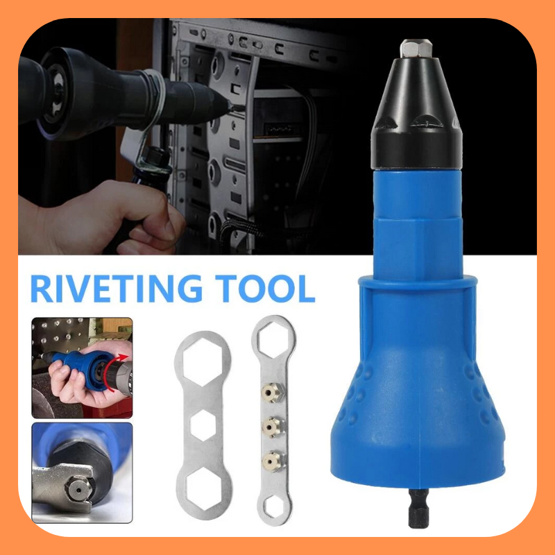 Rivet Gun Adapter Electric Rivet Nut Adapter Riveting Tool Gun Rivet ...