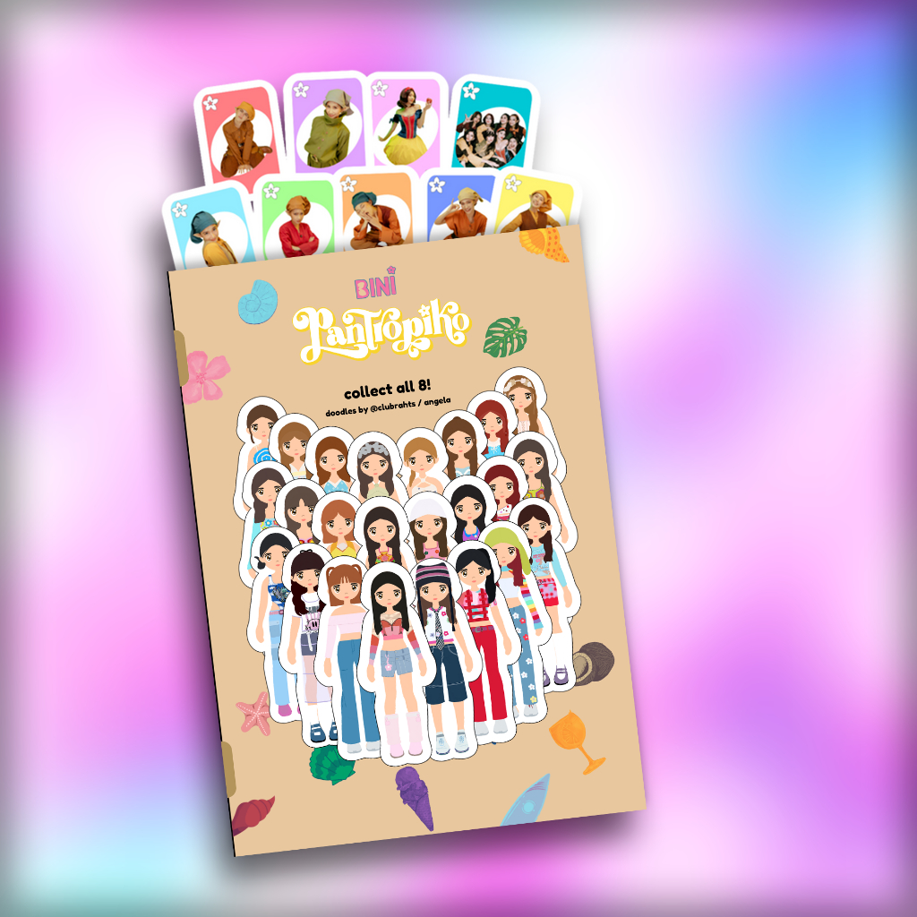 BINI PANTROPIKO PAPER DOLLS (INCLUSIVE OF 3 OUTFITS, 1 PHOTOCARD ...