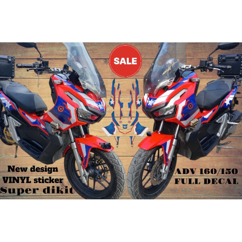 ADV 150 STICKER DECALS DESIGN FOR ADV 150 DECALS DESIGN | Shopee ...