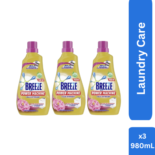 Breeze Power Machine with Rose Gold Perfume Liquid Detergent 980ML ...