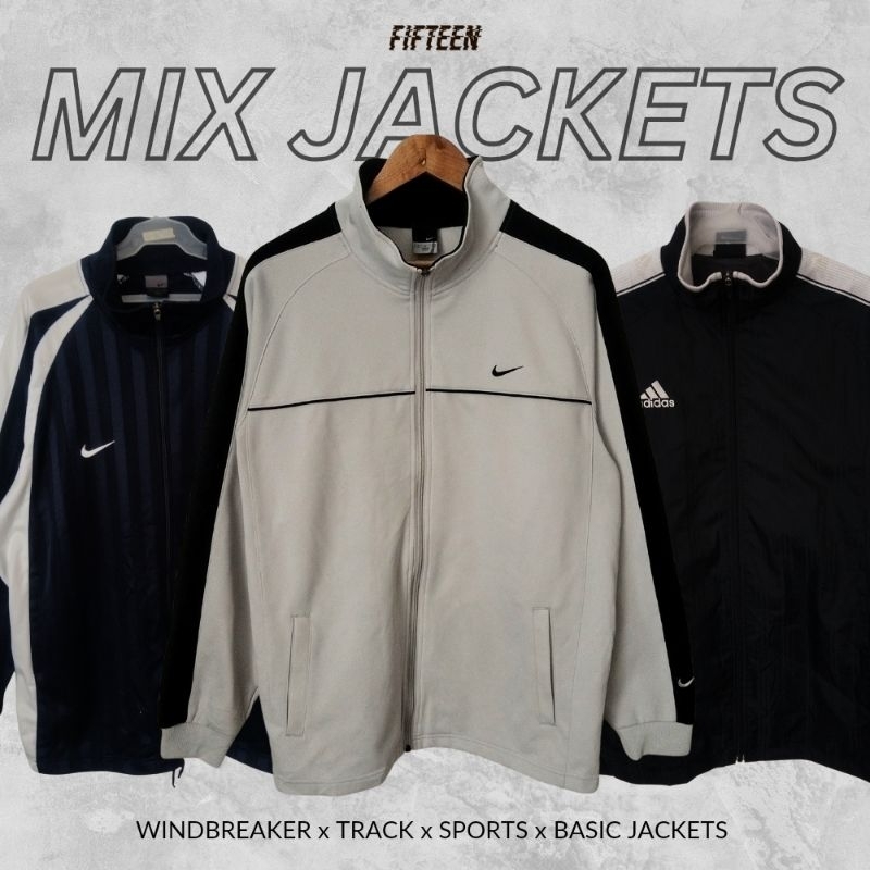 Common B r a n d s Thrift Men's Mix Jackets Windbreaker Track & Basic ...